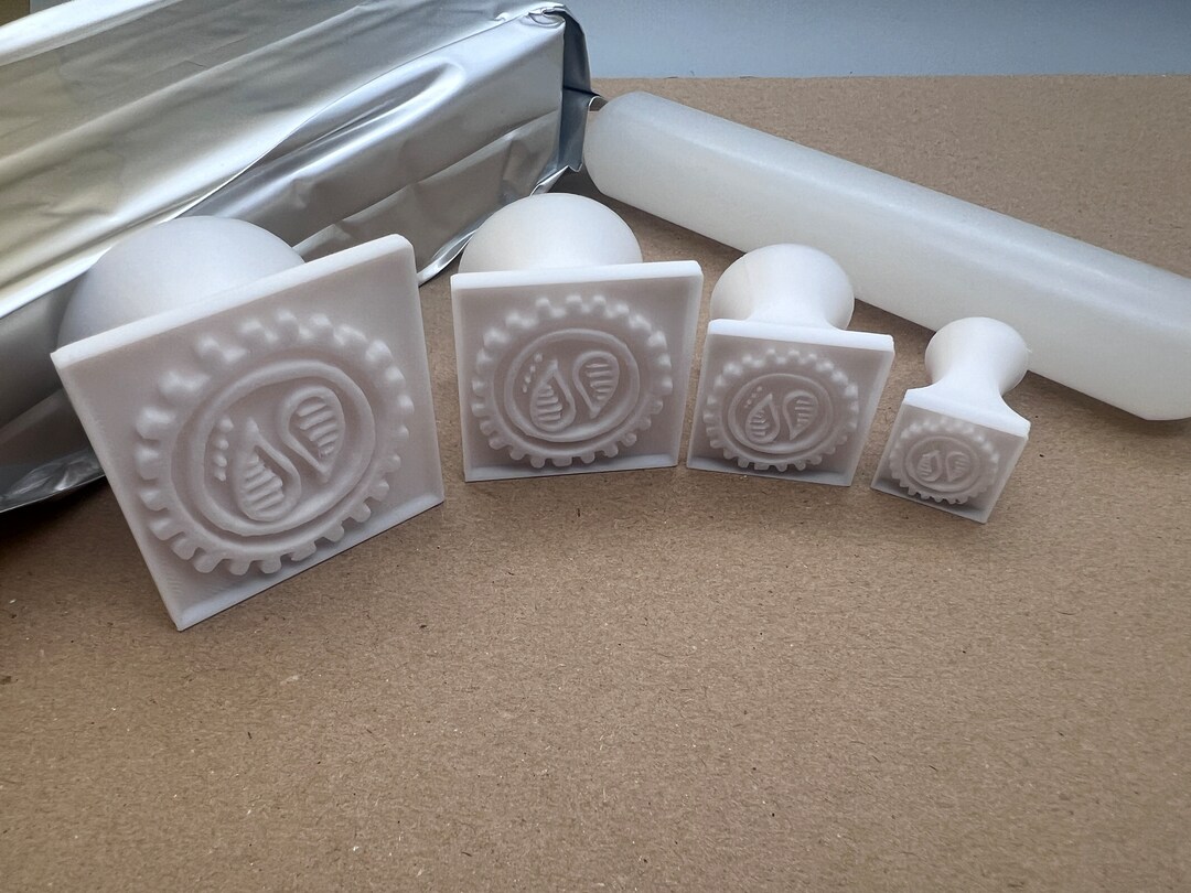 Polymer Clay Stamp, Inca Themed Tile Stamp, Sun & Seed Shape With ...