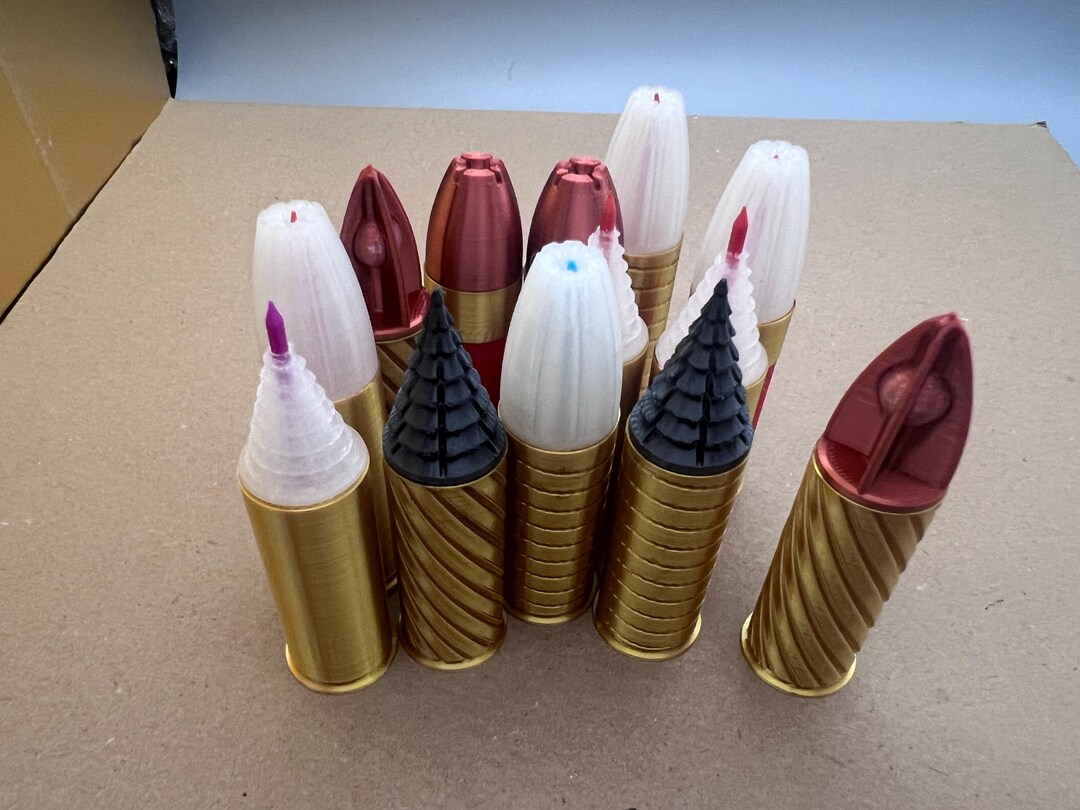 Cosplay/steampunk Custom Bullets, Interchangable Bodies and Tips, 5 ...