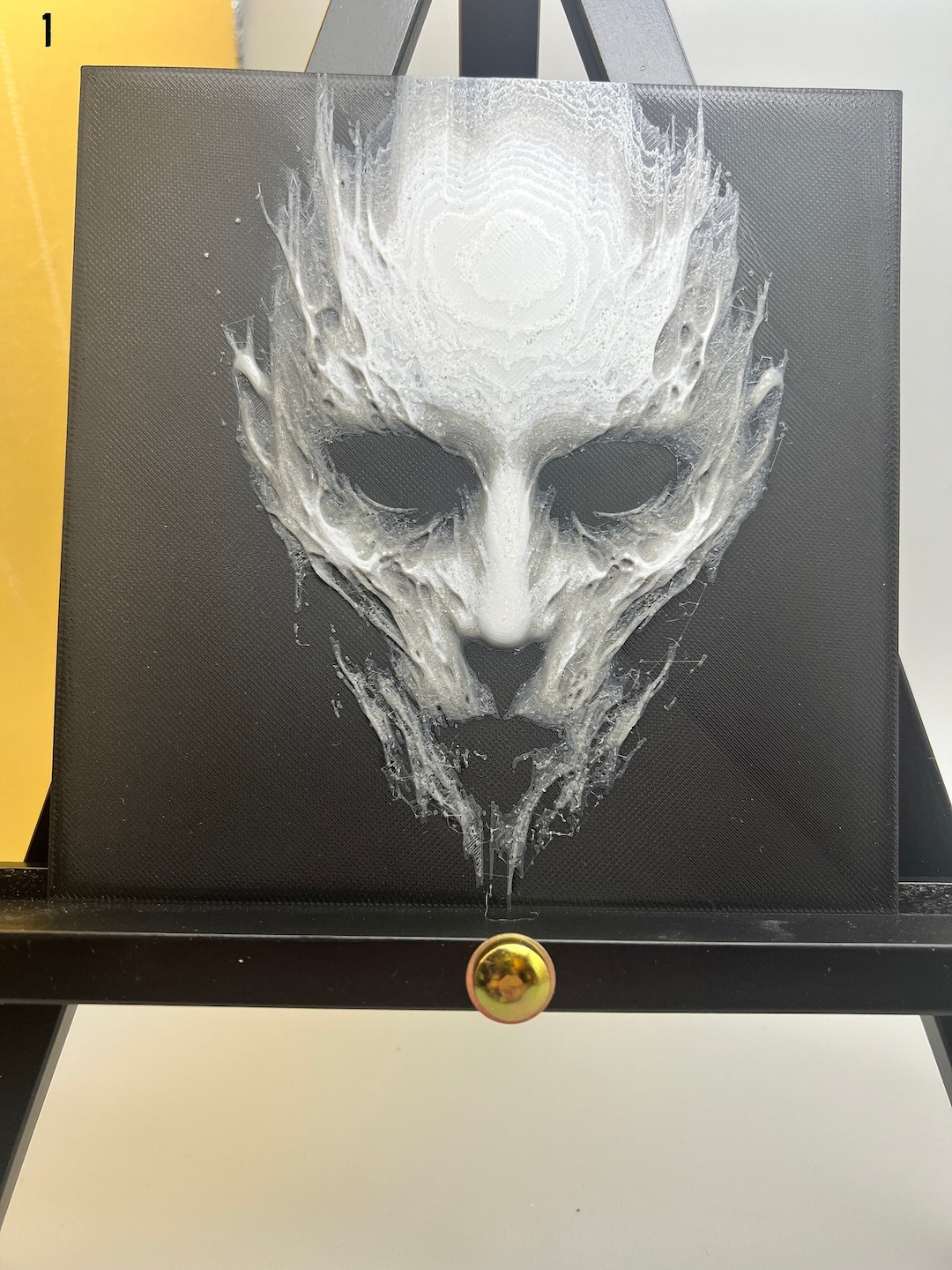 Hueforge Ghost Gargoyle Demon Faces, 150mm X 150mm X 2mm, 5 Greyscale ...