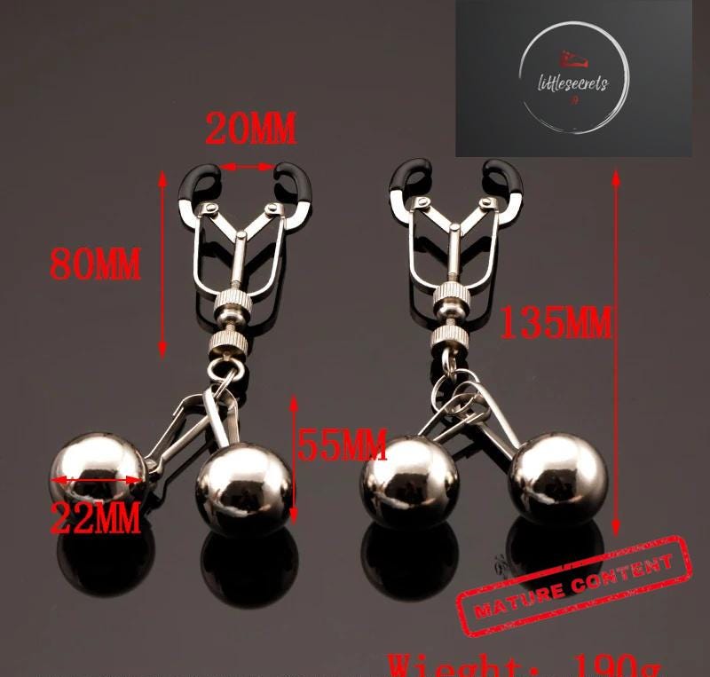Nipple Clamp Sex Clothespins on the Chest Breast Bondage Steel Nipples ...