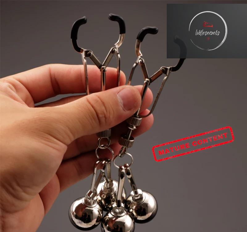 Nipple Clamp Sex Clothespins on the Chest Breast Bondage Steel Nipples ...
