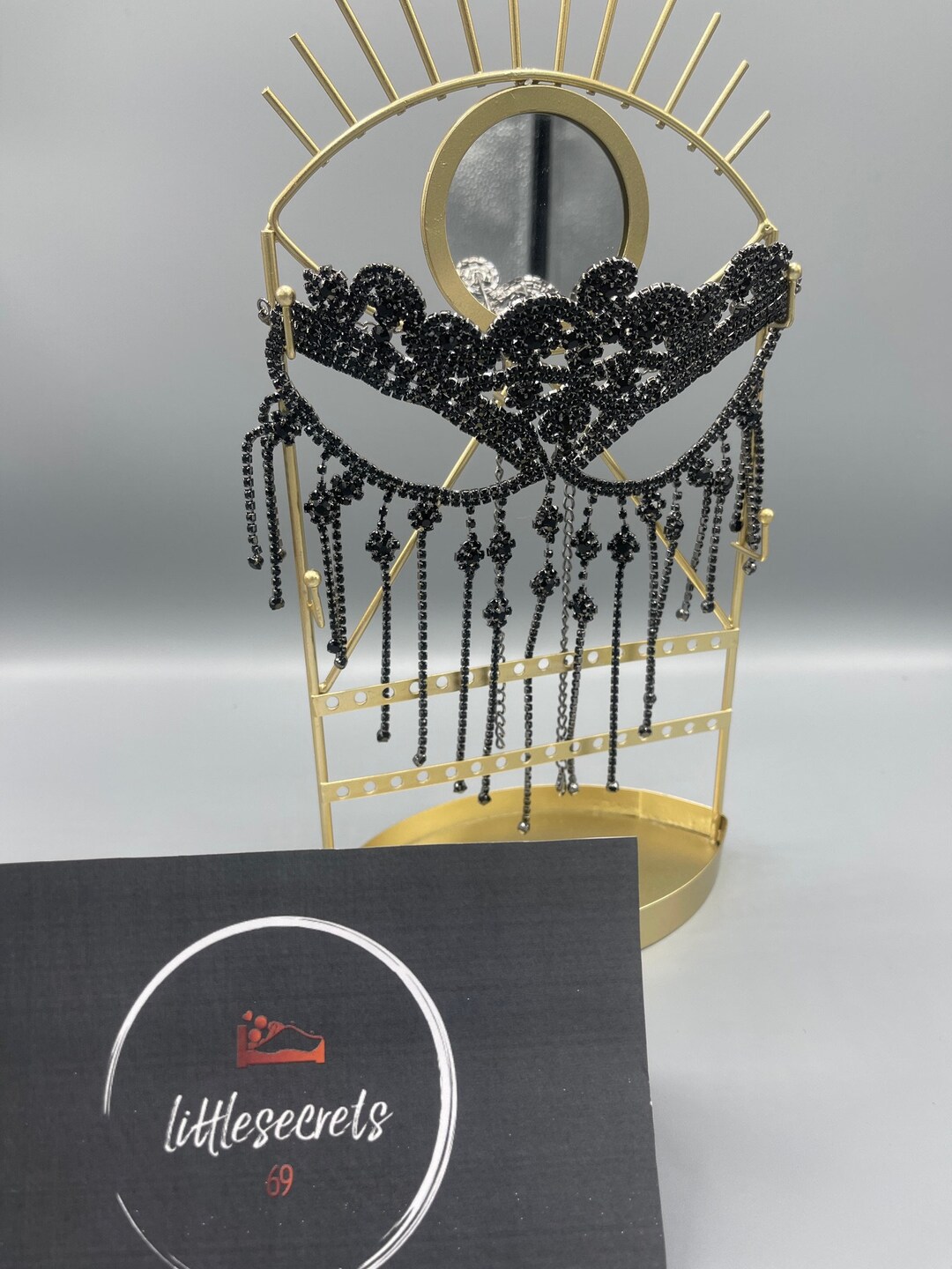 Rhinestone Tassel Mask Chain: Masquerade Face Jewelry - Etsy