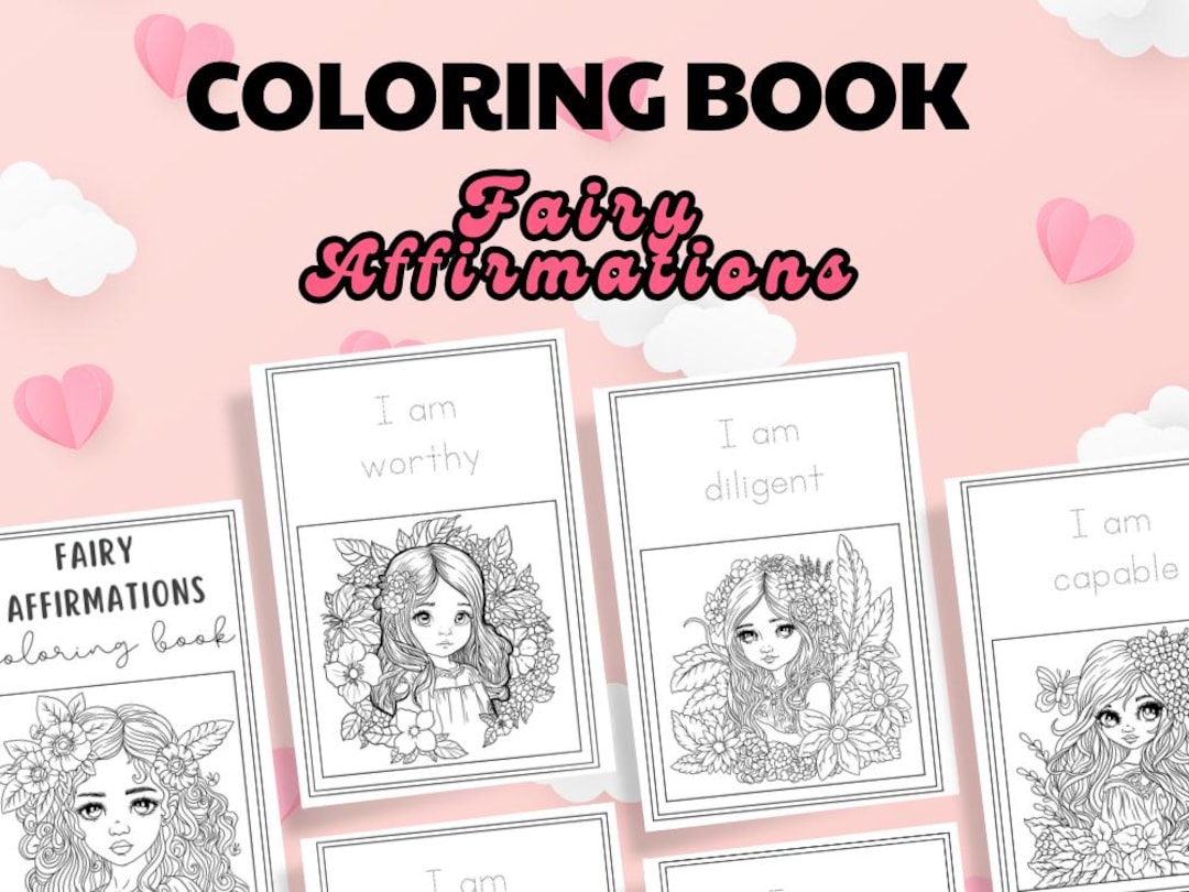 Fairy Affirmations | Fairy Coloring Book | Magical Fairy Pages ...