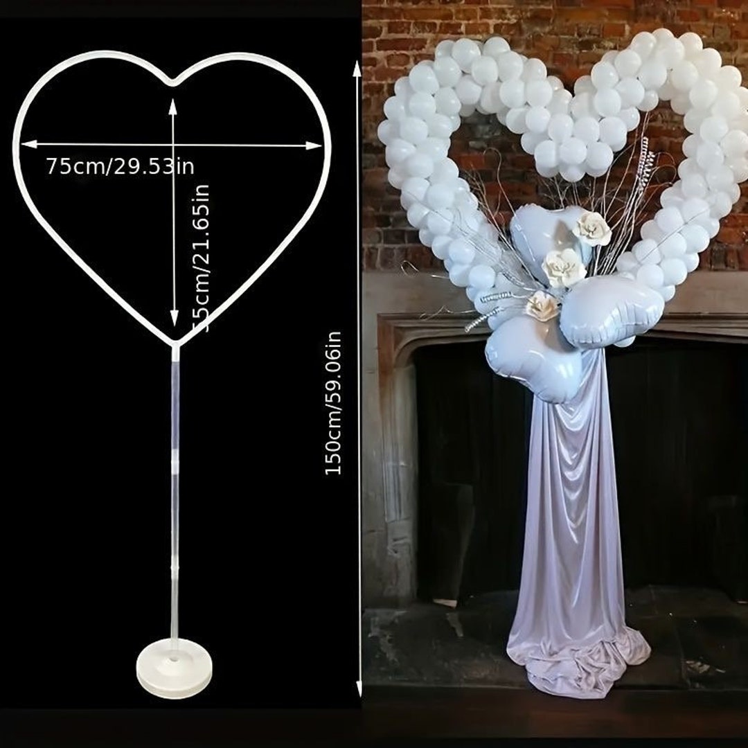 Heart Shaped Stand Balloon Arch Stand Svg Garland Arch Holder Backdrop ...