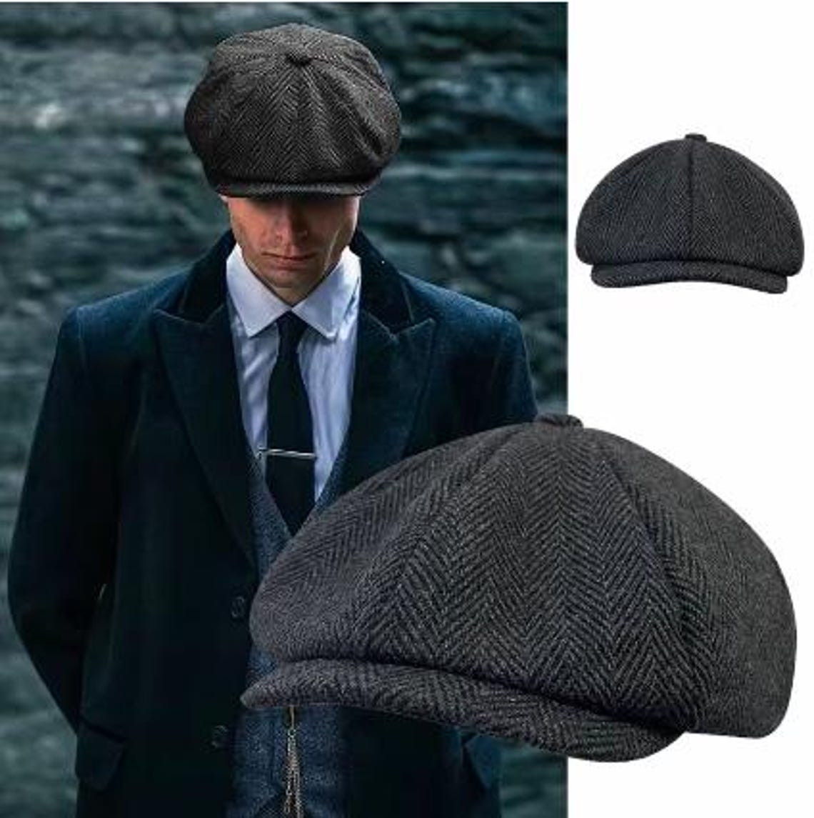 Peaky Blinders Thomas Shelby Hat Vintage Gatsby Newsboy Gangsta British ...