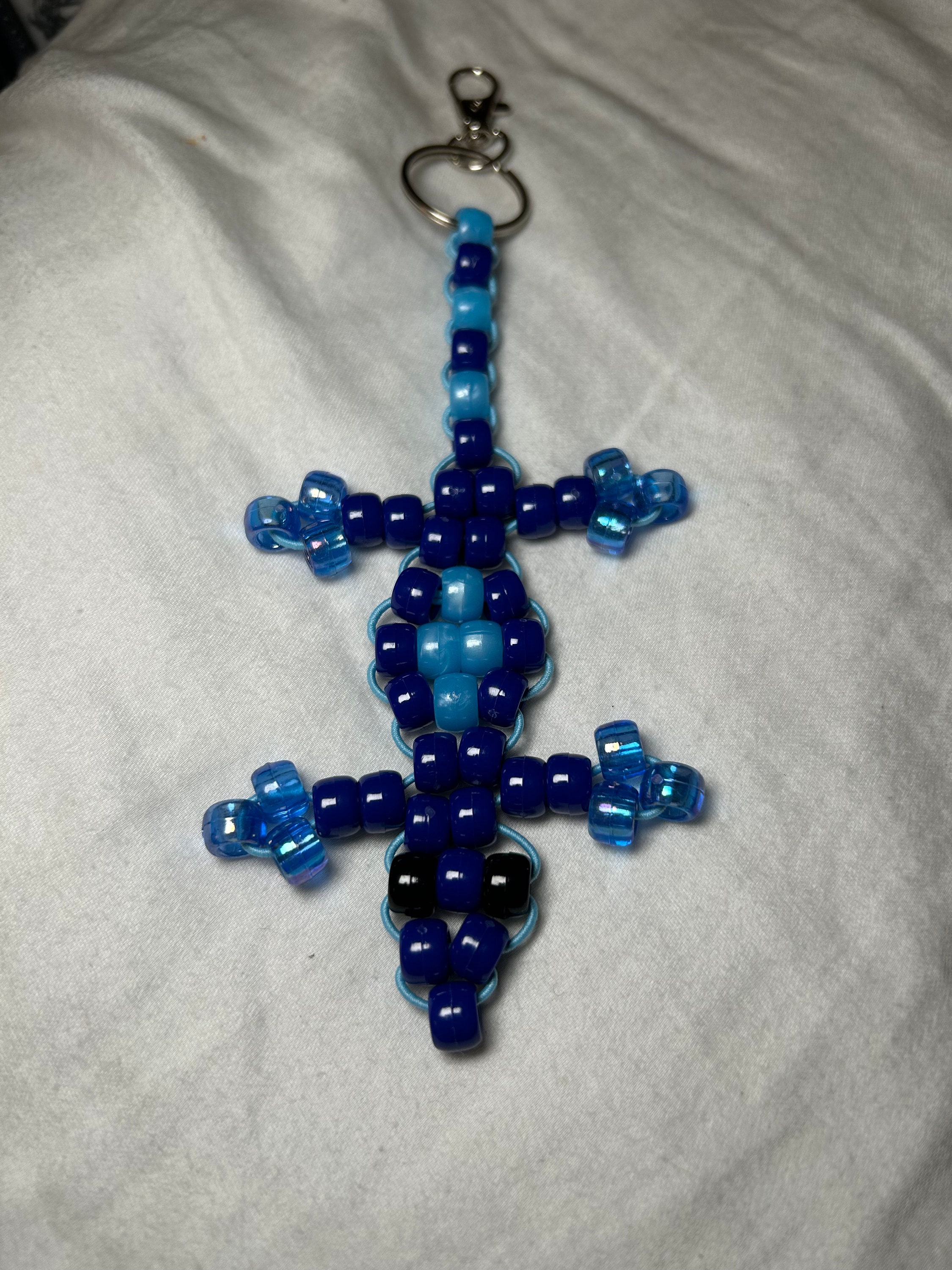 Bead Lizard Fidget Keychain - Etsy