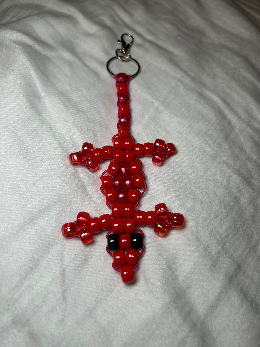 Bead Lizard Fidget Keychain - Etsy