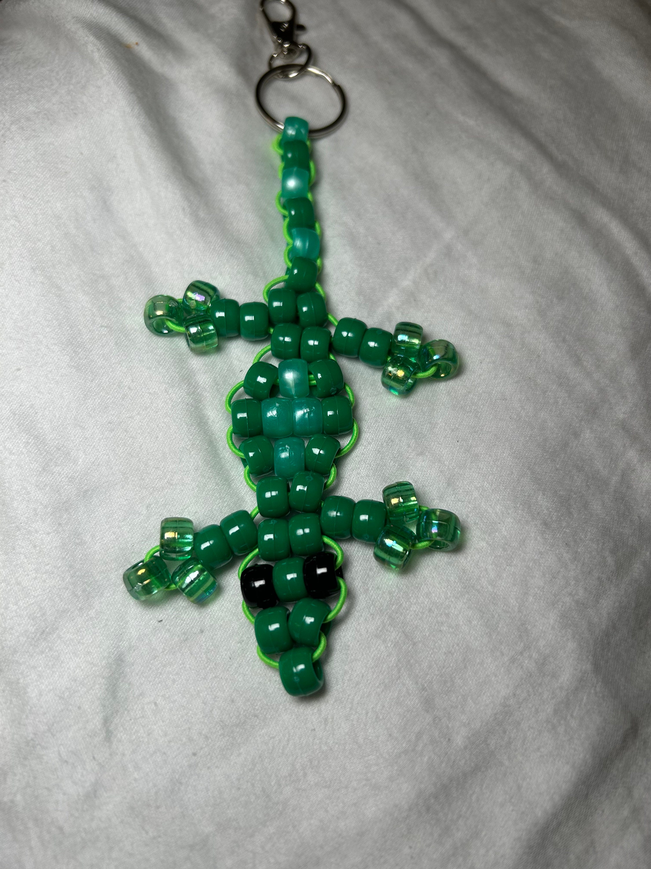 Bead Lizard Fidget Keychain - Etsy