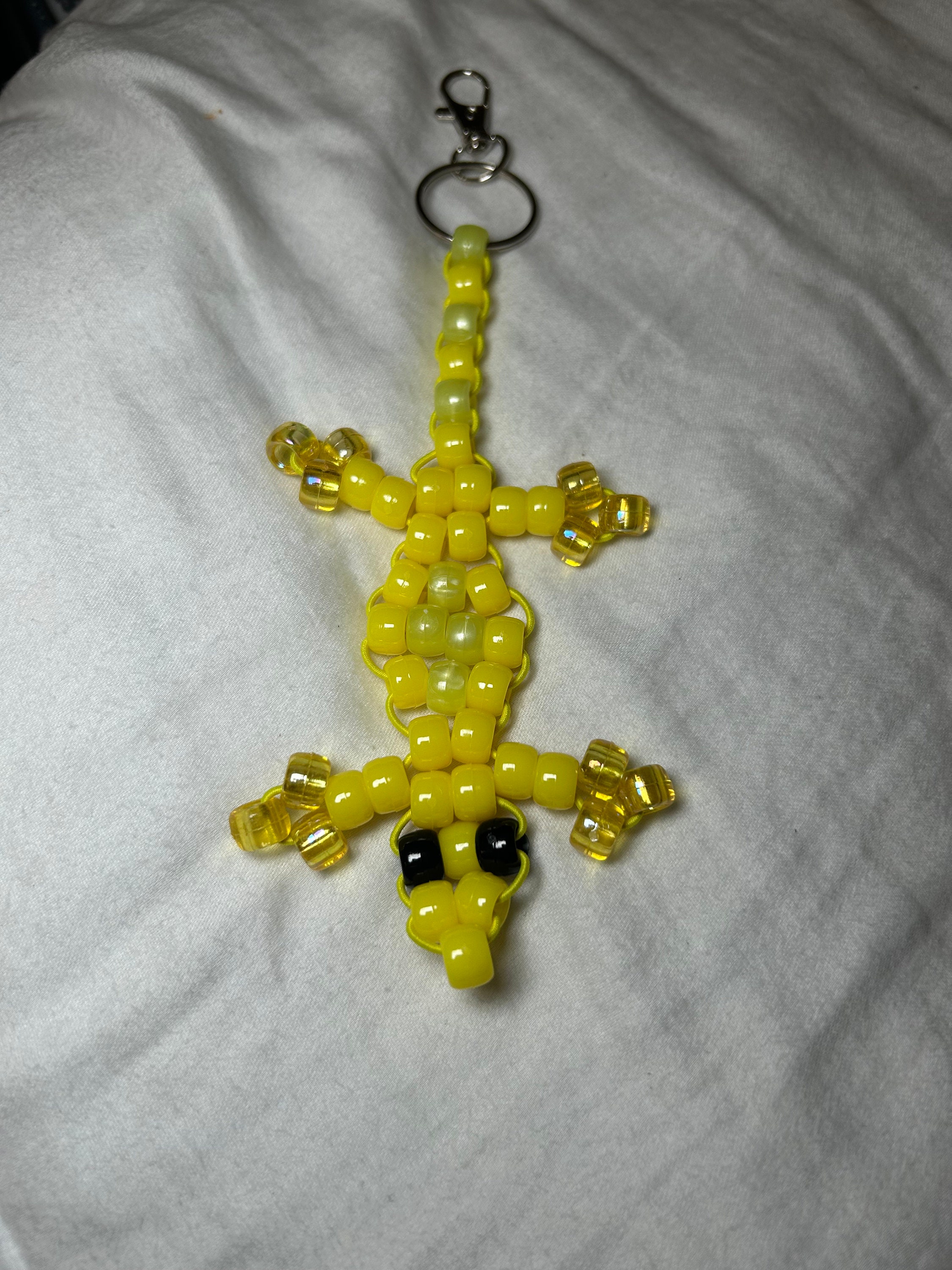 Bead Lizard Fidget Keychain - Etsy