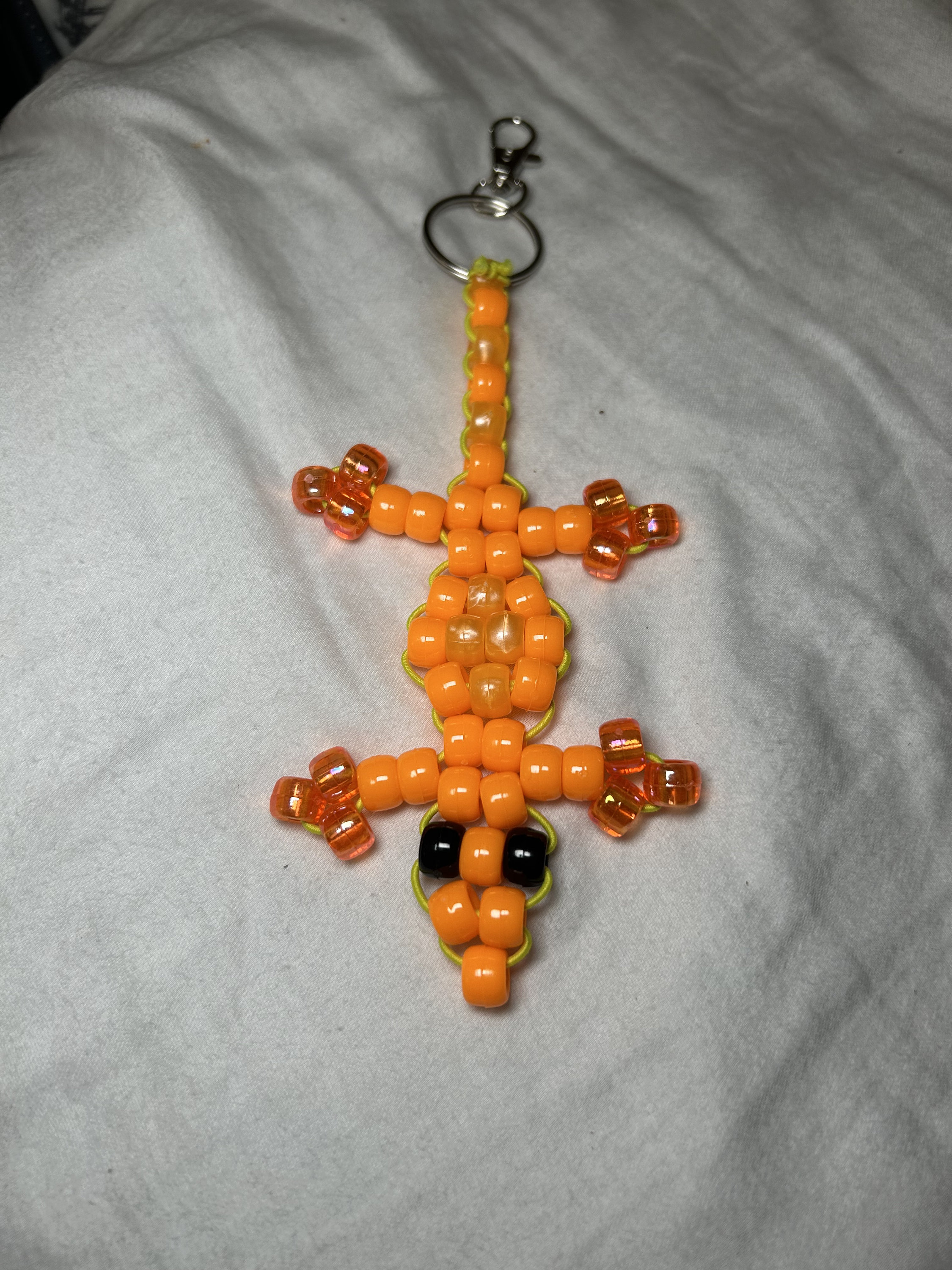 Bead Lizard Fidget Keychain - Etsy