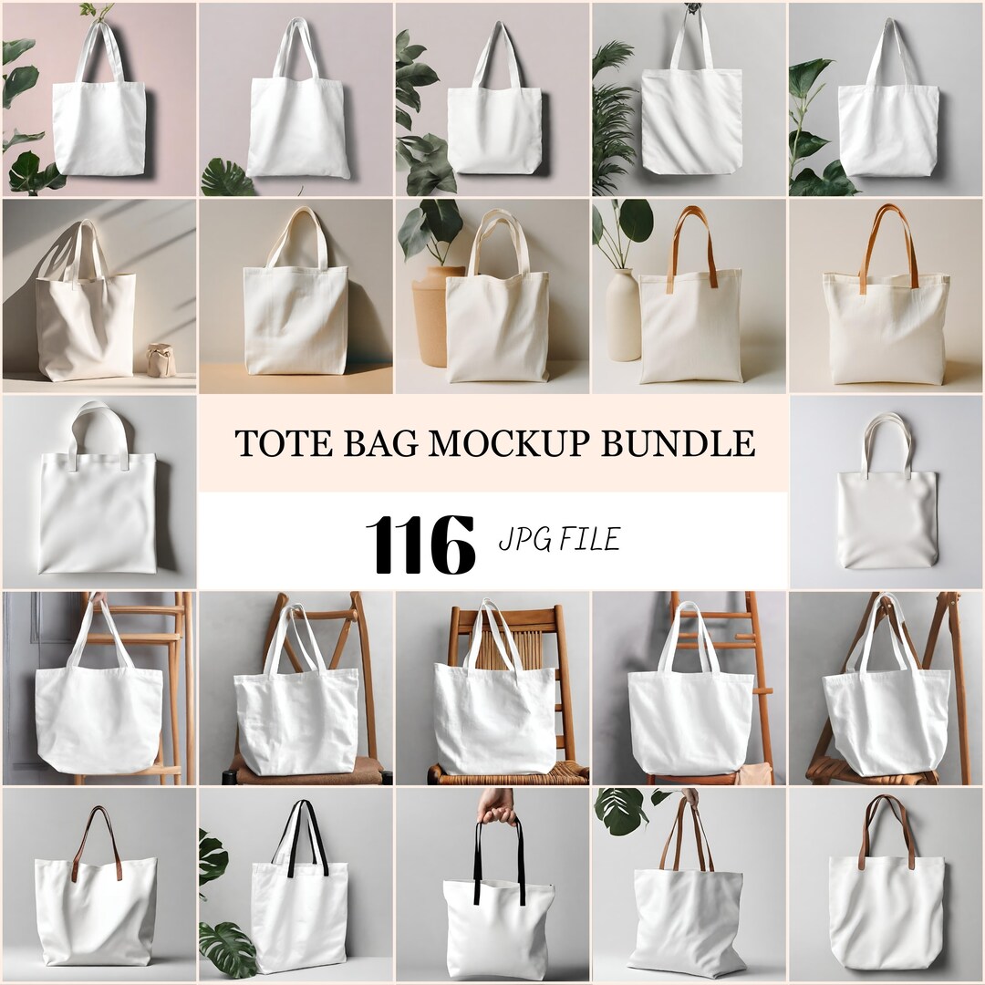 Tote Bag Mockups Bundle Product Mockup Collection Bag Design Templates ...