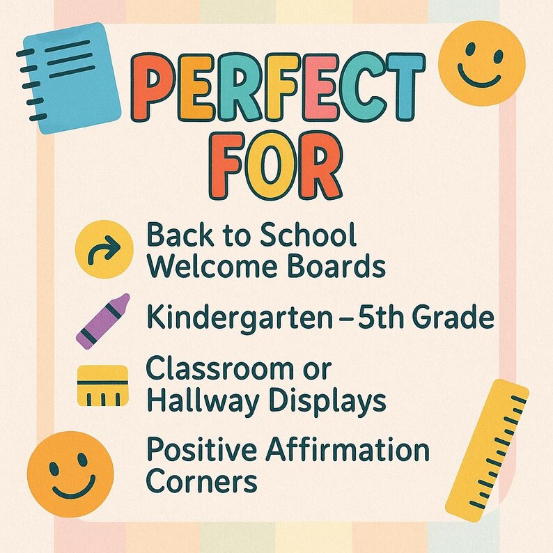 Back to School Bulletin Board Kit Printable | 2025 2026 Classroom Decor ...