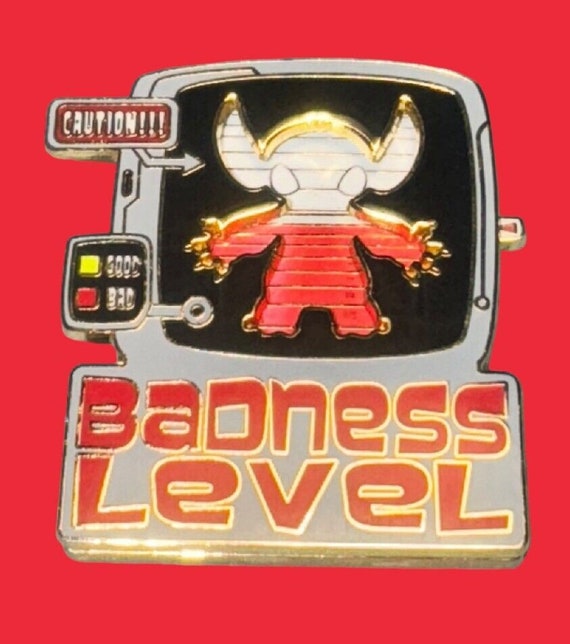 Walt Disney World Lilo & Stitch Badness Level Pin Wit… - Gem