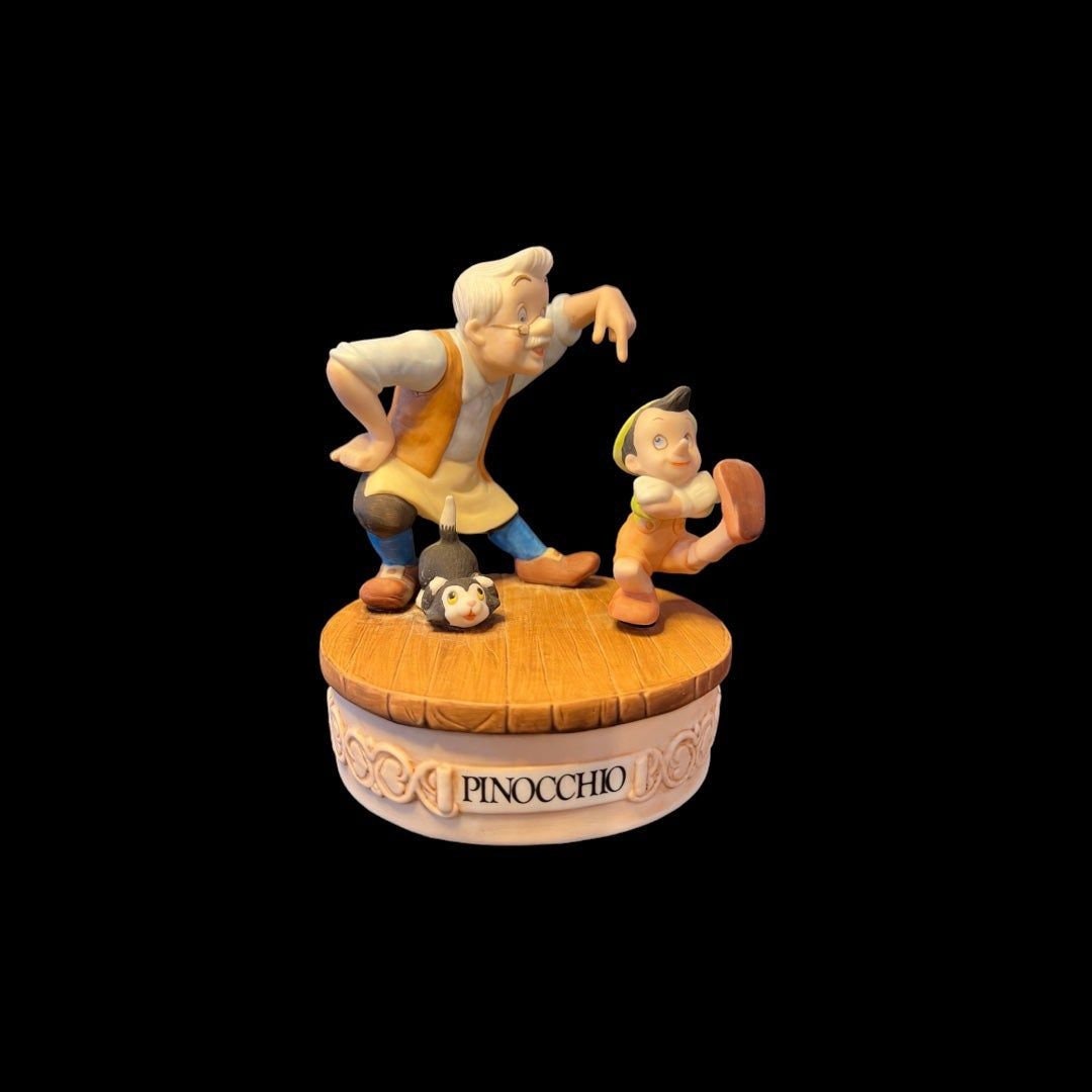 Disney PINOCCHIO MUSICAL MEMORIES Vintage 1986 Lmtd Edition Music Box ...