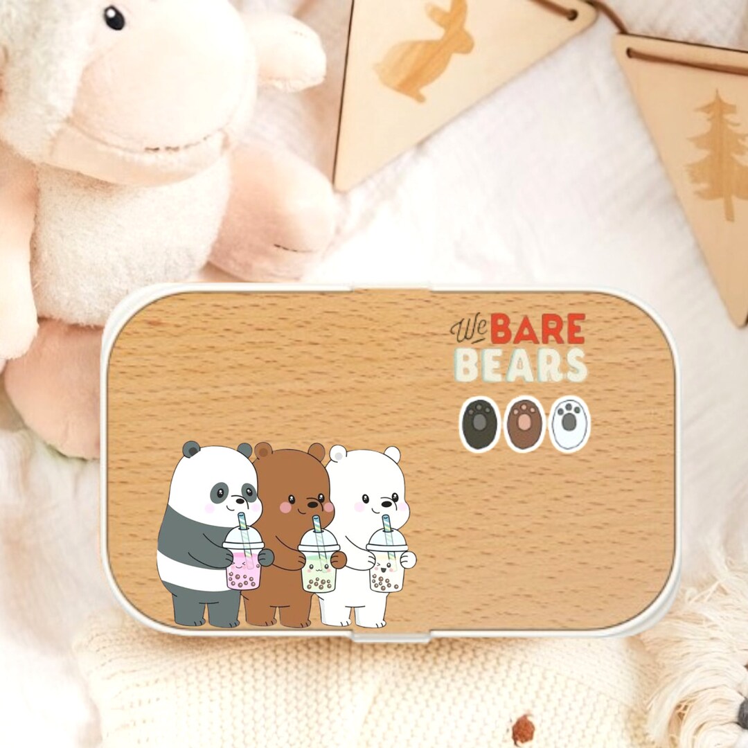 We Bare Bears Lunch Box Kawaii Bears, Personalized Lunch Box for Teens ...