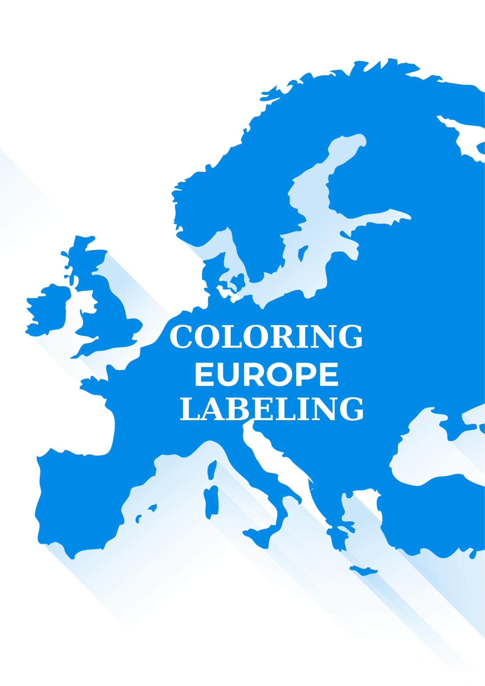 Europe Map, Printable, Coloring, Labeling, Digital Download Art - Etsy