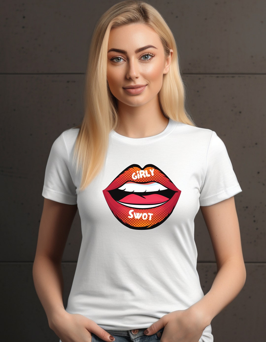 Girly Swot Cotton Tee: Glamour Girl Gift - Etsy UK