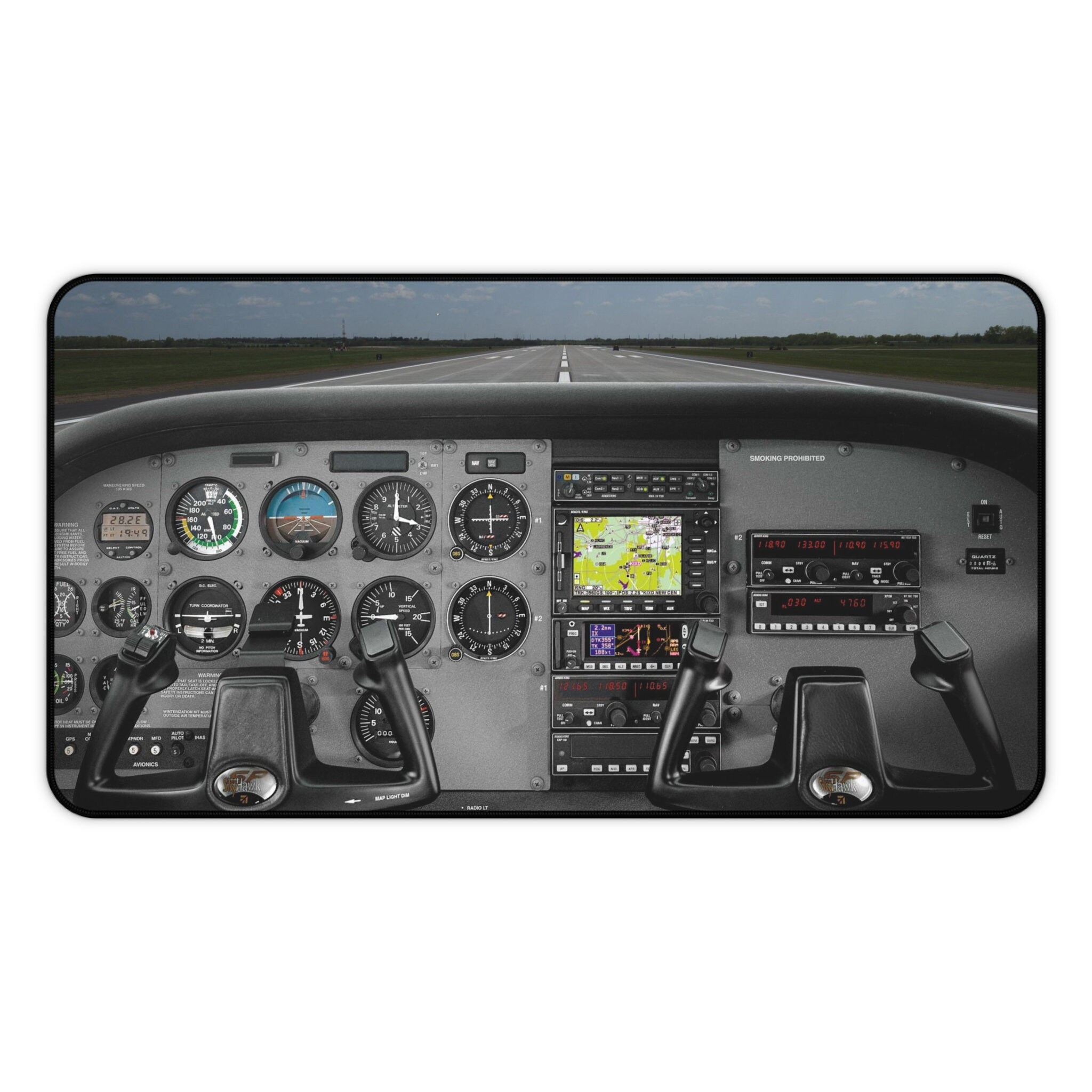 Cessna 172 Cockpit Desk Mat - Aviator's Workspace, Aircraft Controls ...