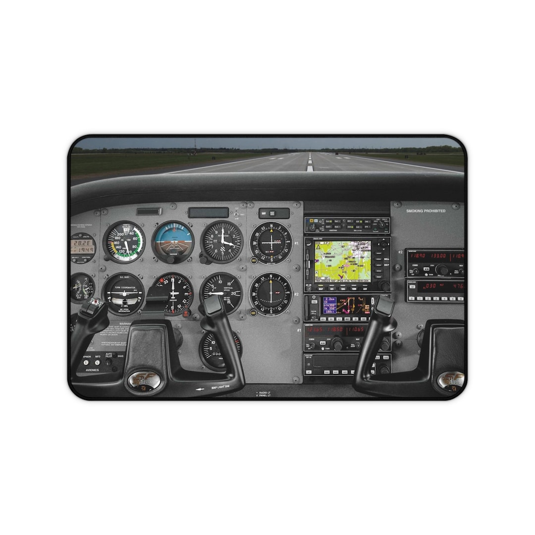 Cessna 172 Desk Mat – C172 Aircraft Cockpit Instrument Panel Pilot ...