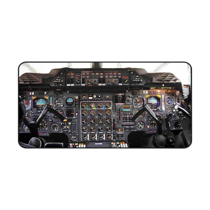Concorde Cockpit Desk Mat Gift - Vintage Aircraft Controls, Supersonic ...