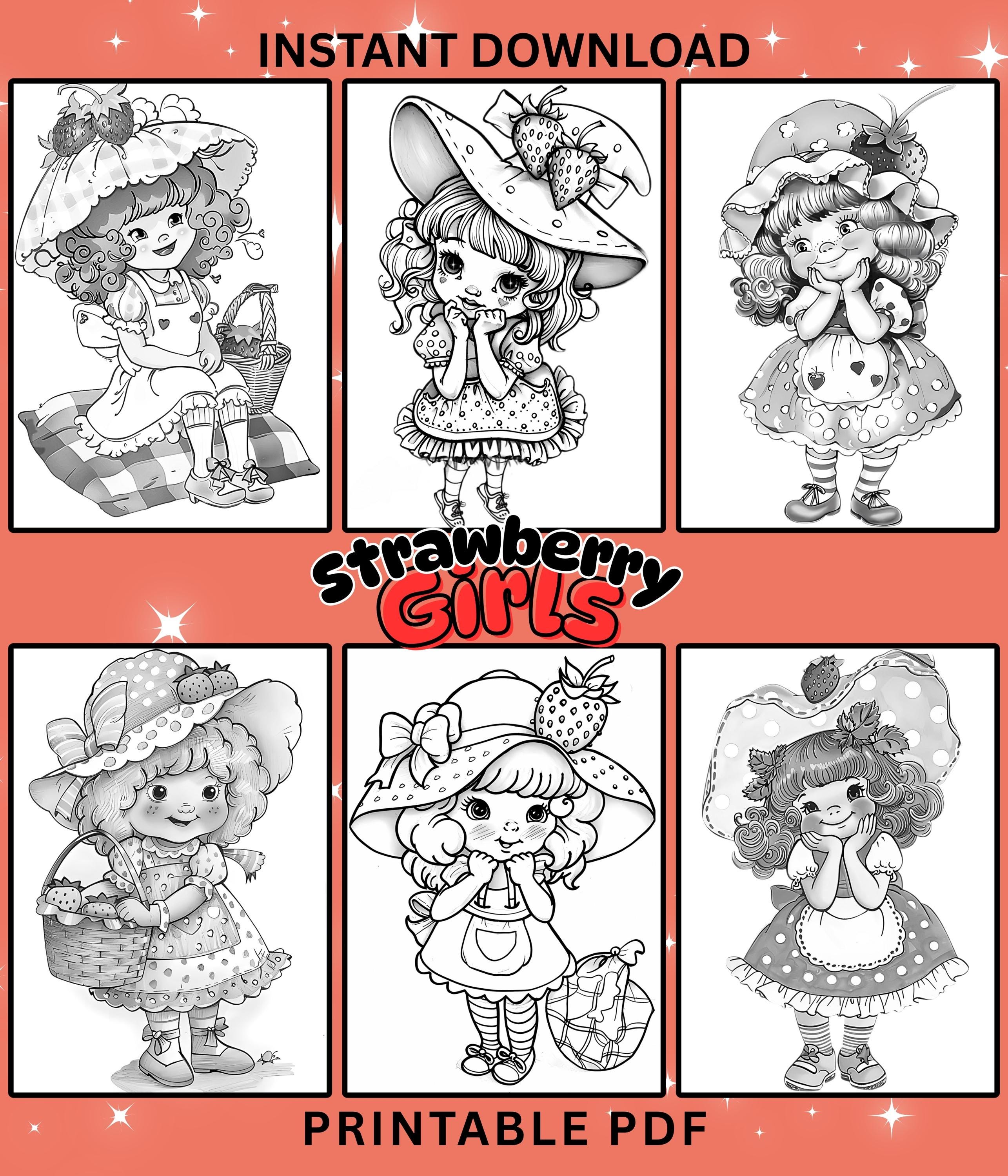 Printable Vintage Strawberry Shortcake Coloring Pages [2025]