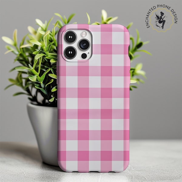 Pink White Gingham - Etsy