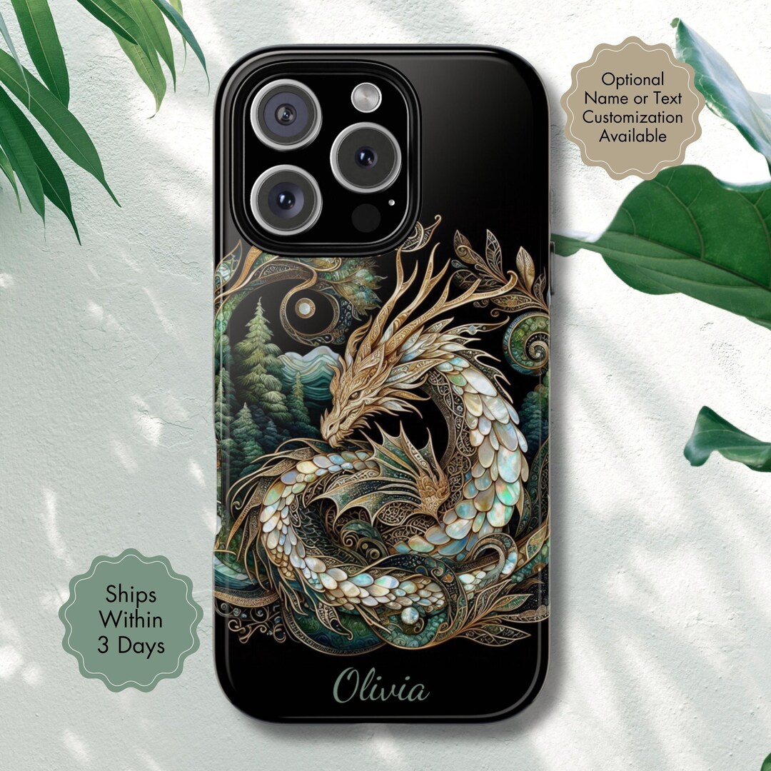Customized Dragon & Enchanted Forest Phone Case, Year of the Dragon ...