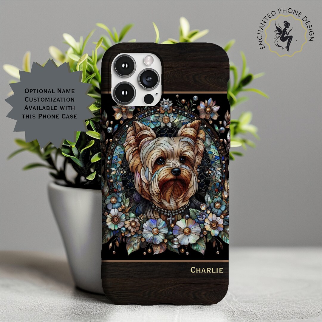 Custom Yorkie Yorkshire Terrier Dog Phone Case, Gift for Her Dog Lover ...