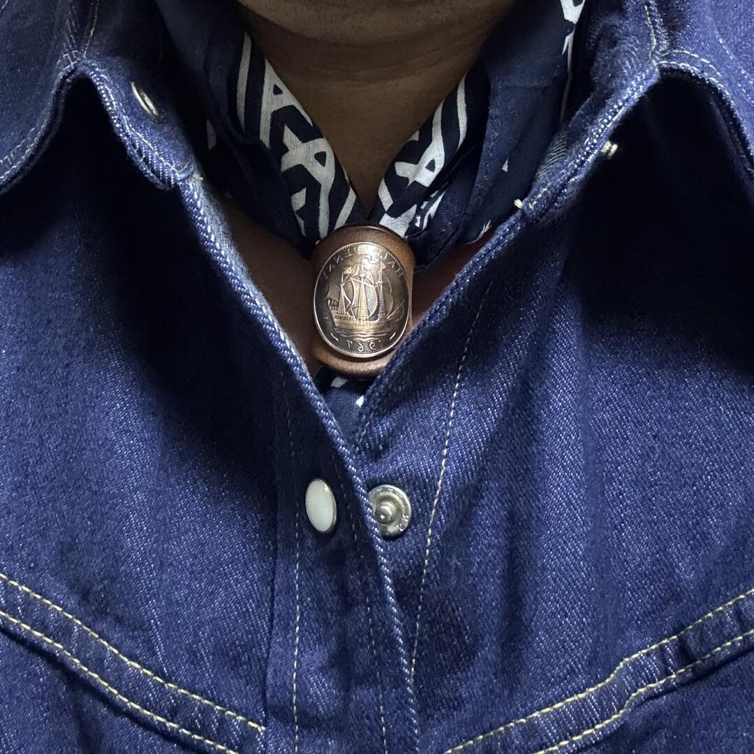 Handmade Vintage Leather Square Scarf Buckle,scarf Slide,leather Scarf ...