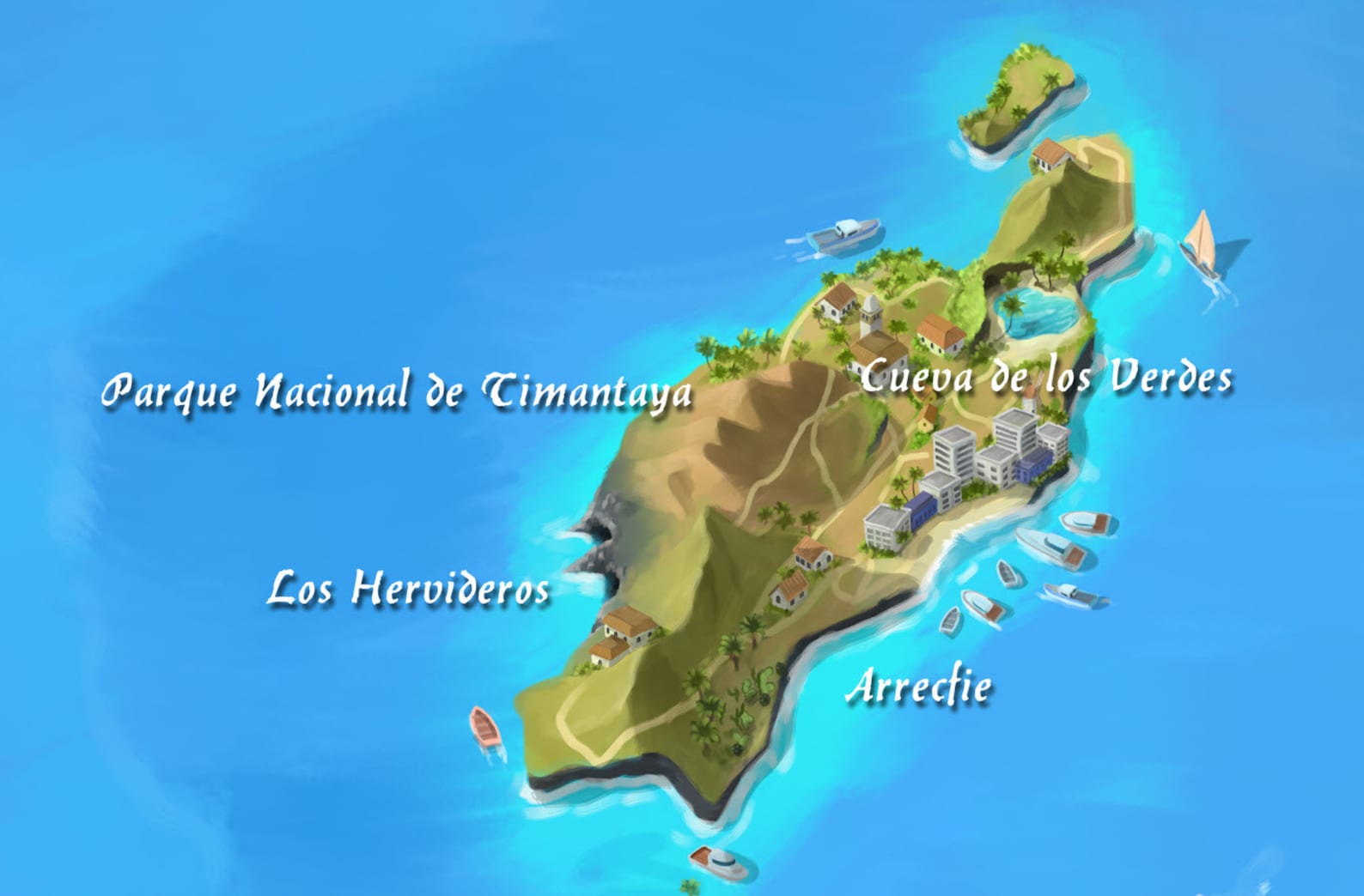 Islas Canarias | Canary Islands Poster | Birthday Gift | Lanzarote ...