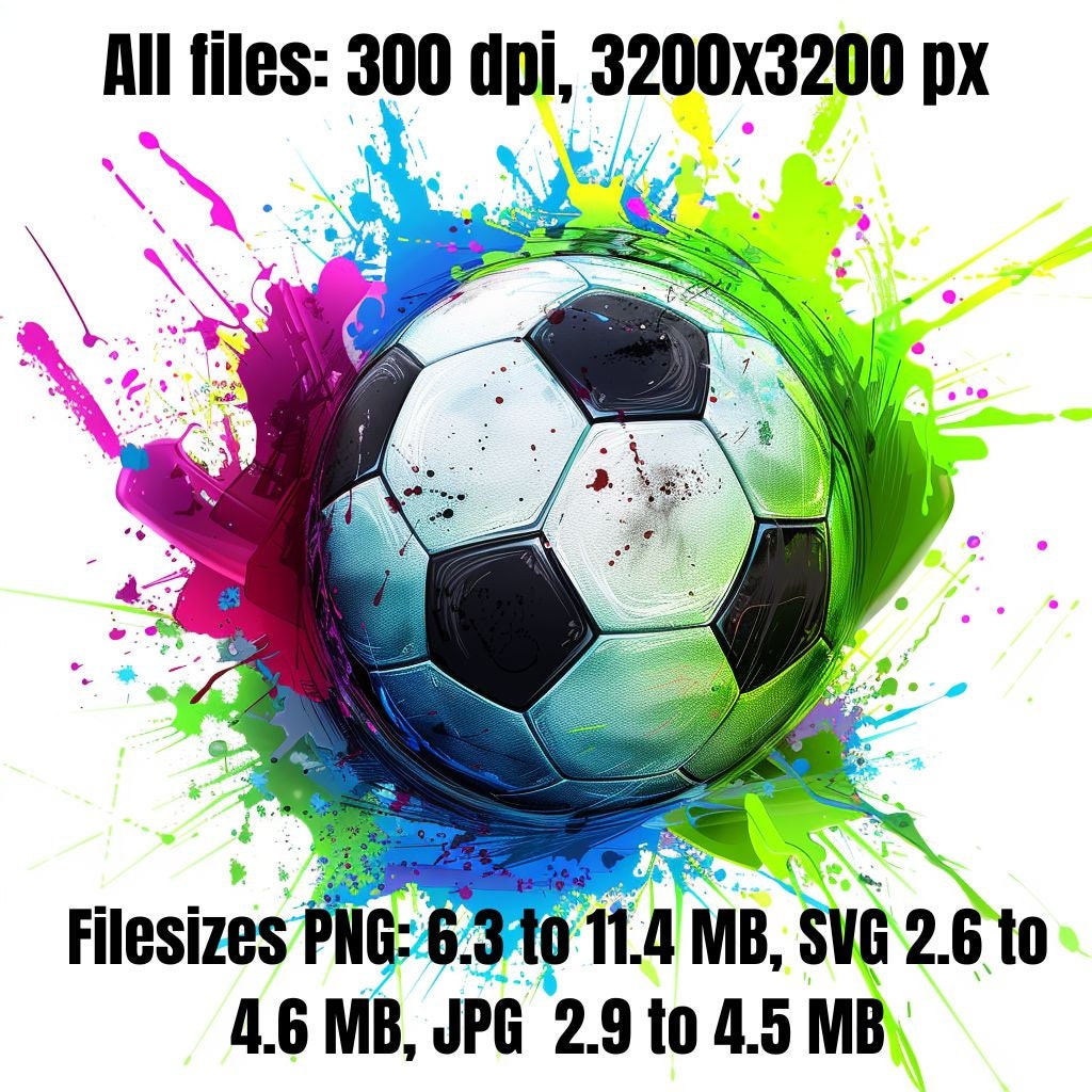 Soccer Ball PNG SVG Transparent | Soccer Clipart Bundle to Print ...