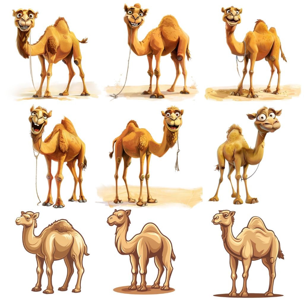 Camel Clipart Bundle | 30 Camel Clipart SVG PNG | Digital Download ...