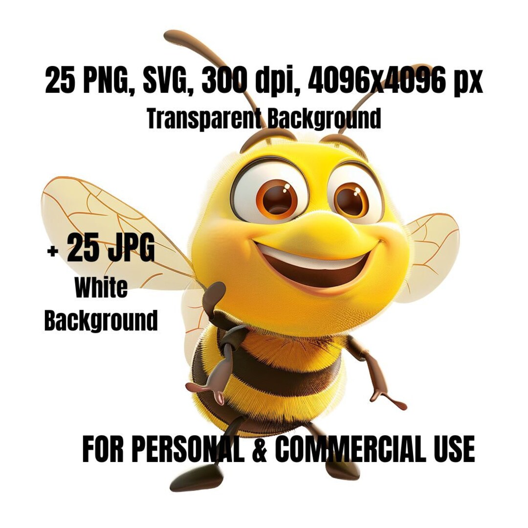 Bumblebee Clipart Bundle Bumblebee Clipart SVG PNG Digital Download ...