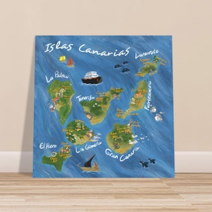 Canary Islands Wall Art | Travel Poster | Canary Islands Poster Print ...