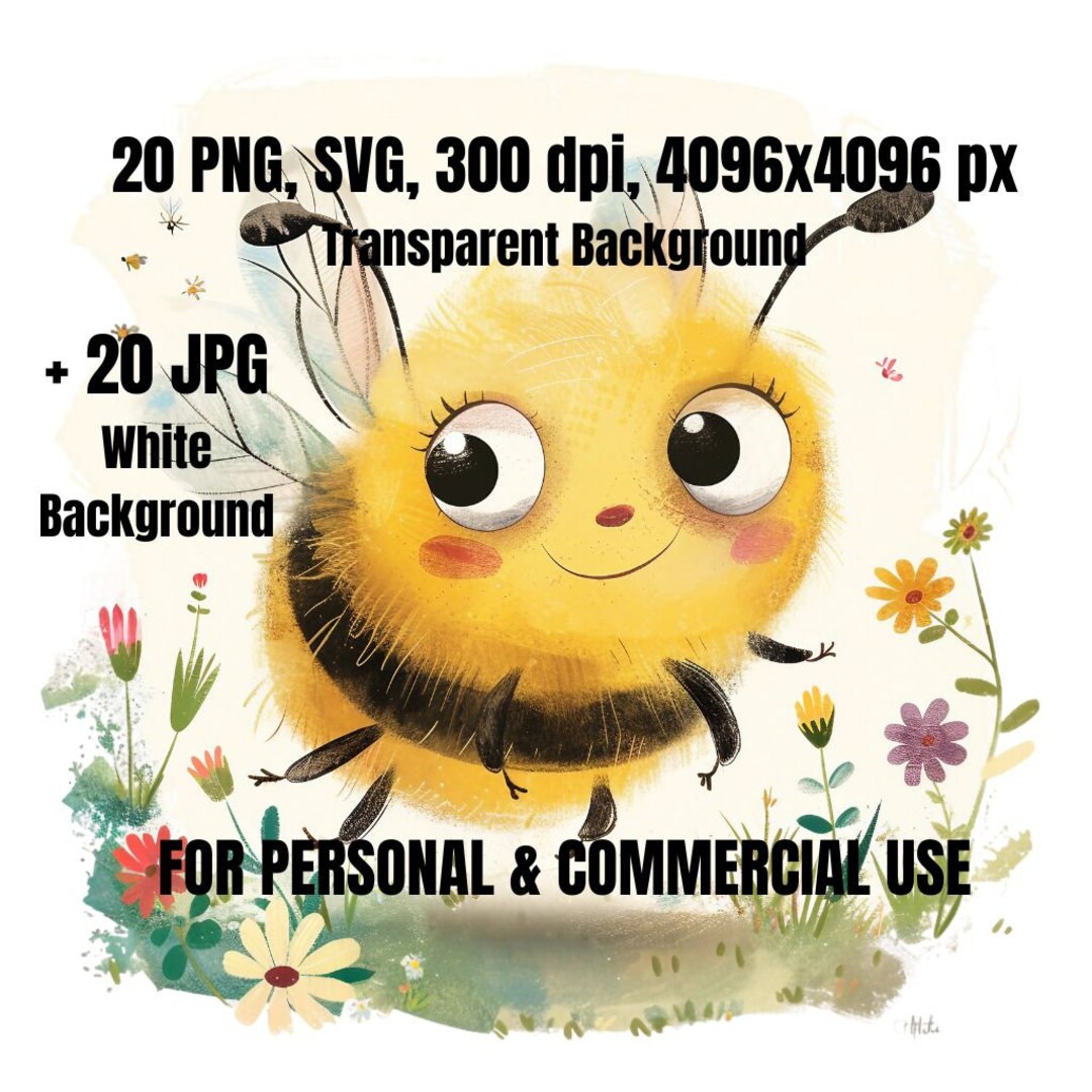 Bumblebee Clipart Bundle Bumblebee Clipart SVG PNG Digital Download ...