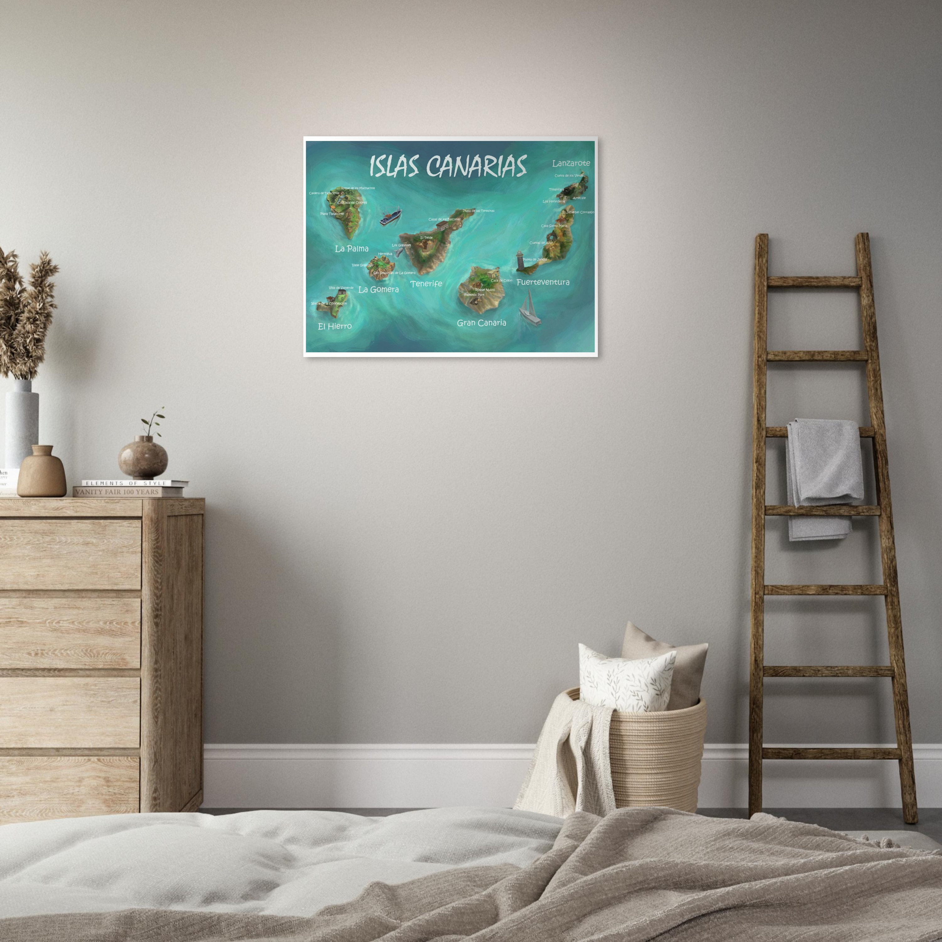 Islas Canarias | Canary Islands Print | Canary Islands Poster | Canary ...