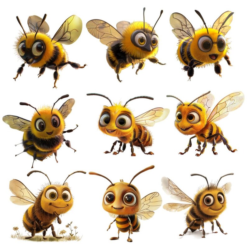 Bumblebee Clipart Bundle Bumblebee Clipart SVG PNG Digital Download ...