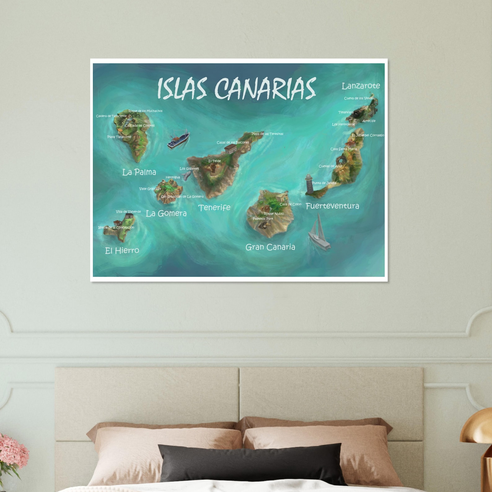 Islas Canarias | Canary Islands Print | Canary Islands Poster | Canary ...