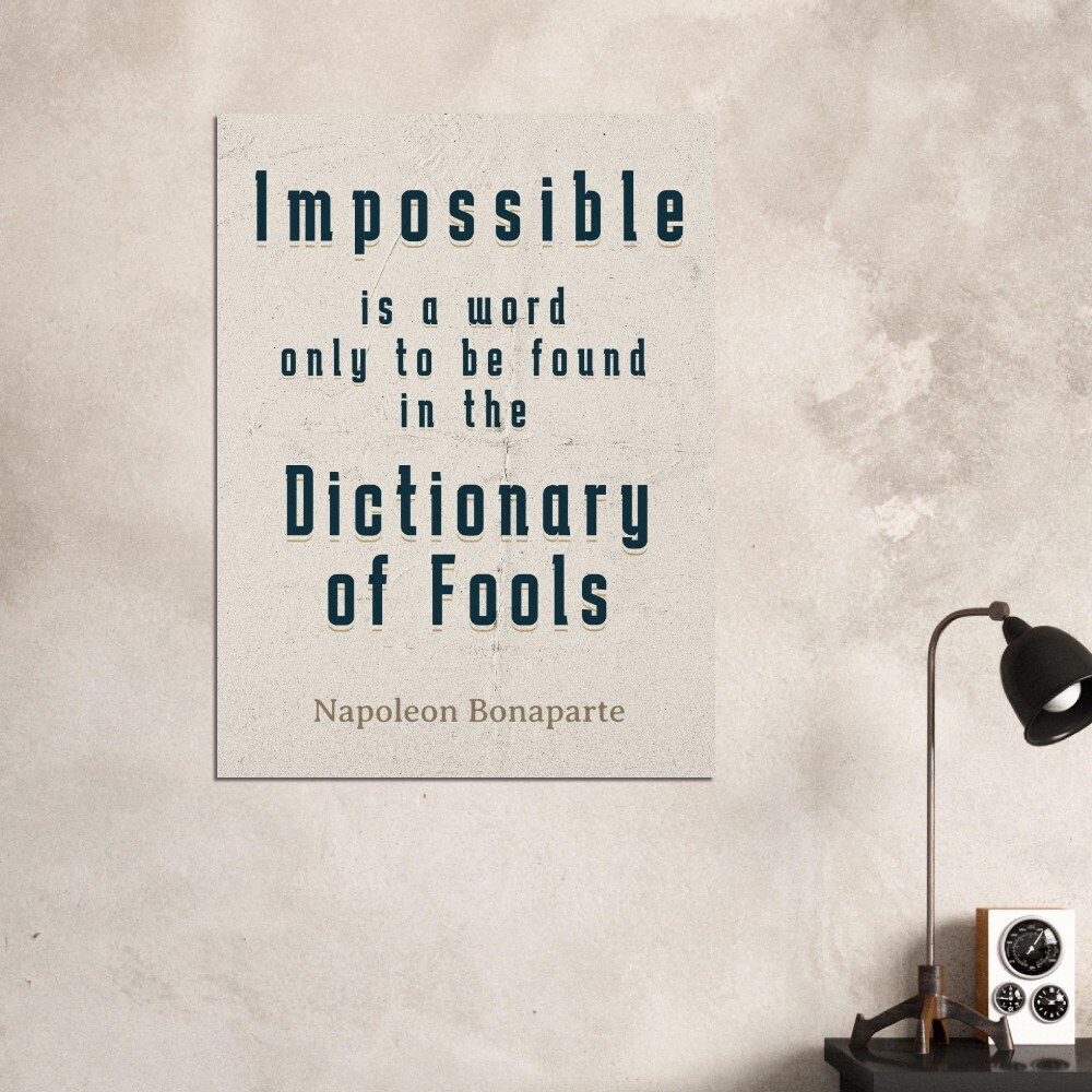 Napoleon Bonaparte Quote | Napoleon Quote | Inspirational Quote ...