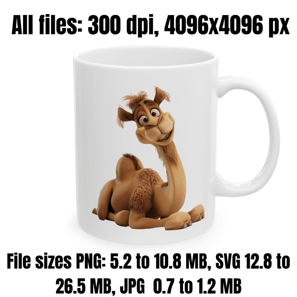 Camel Clip Art Bundle | 25 Camel Clipart SVG PNG | Watercolor Camel ...