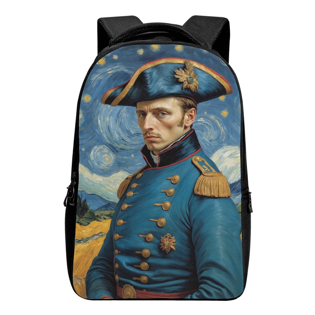 Laptop Backpack With a Napoleon Painting in the Style of Vincent Van ...
