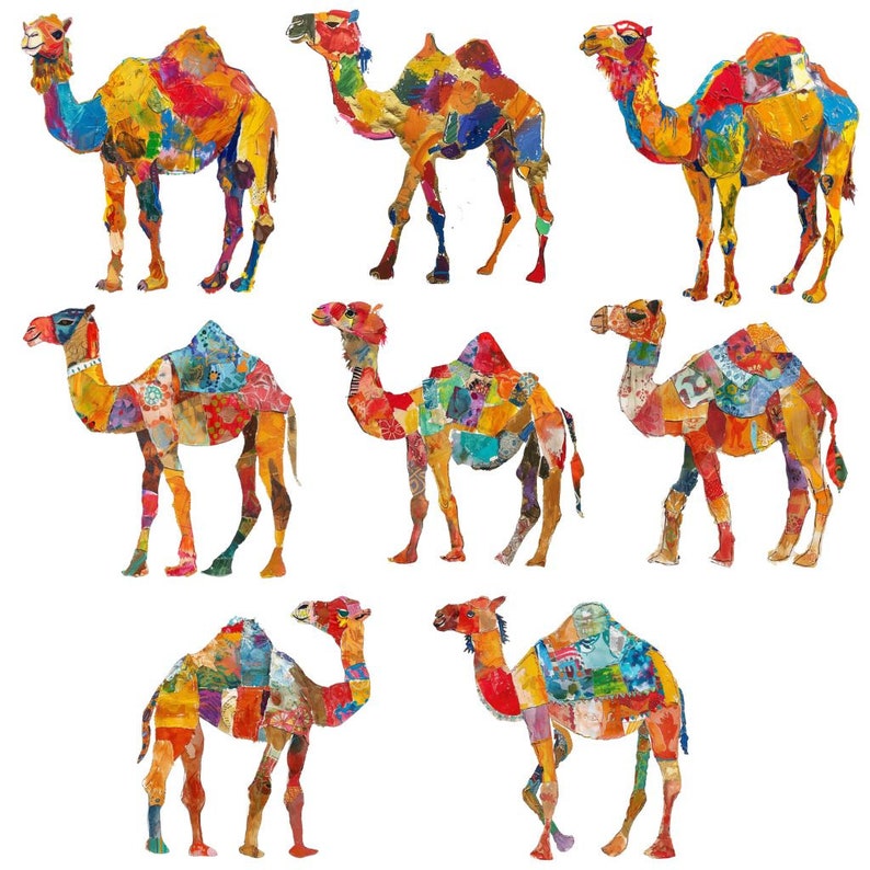 Camel Clipart Bundle | 25 Camel Clipart SVG PNG | Clip Art Pack ...