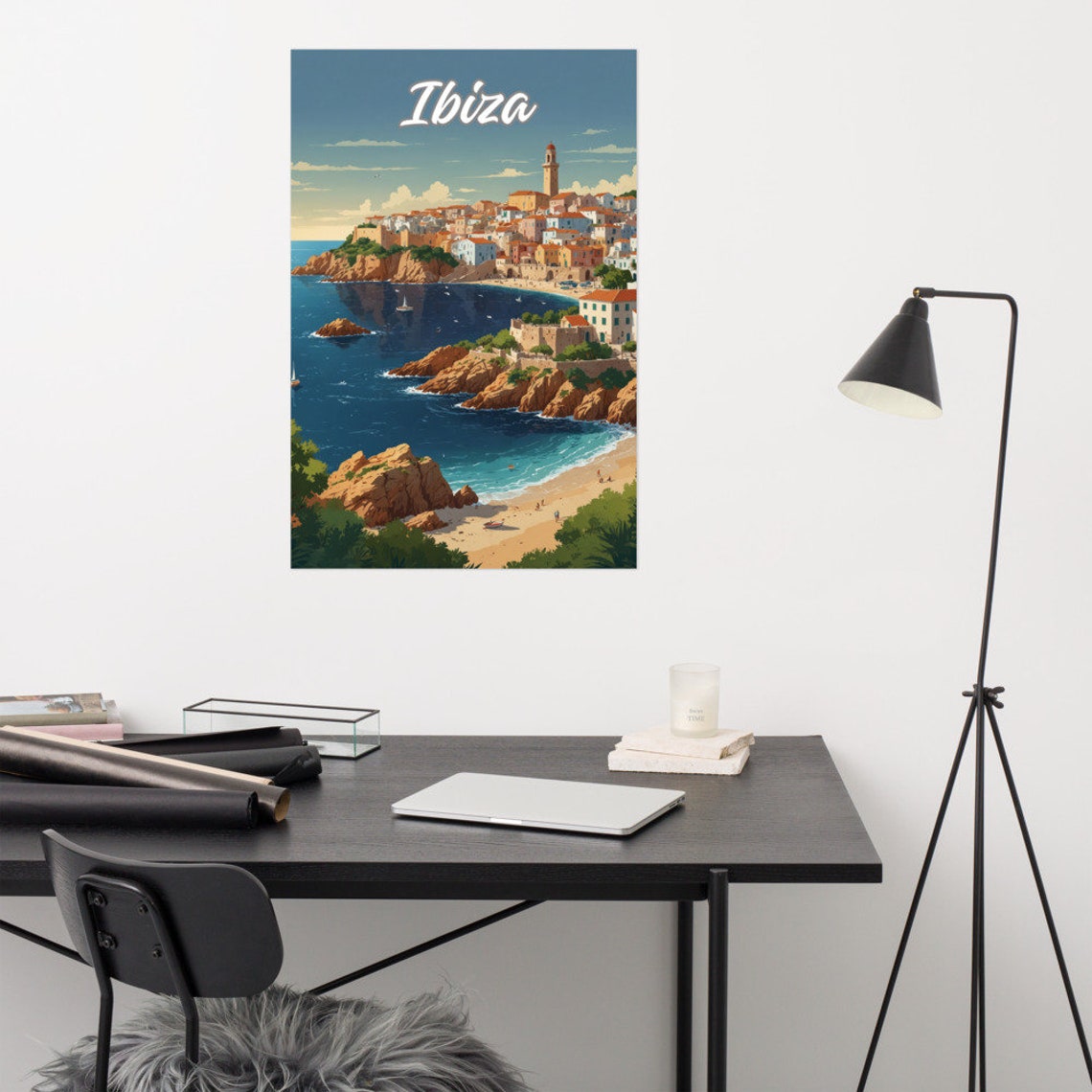 Ibiza Poster Ibiza Print Ibiza Art Print Ibiza Travel Poster Ibiza Gift Home Decor Ibiza Wall ...