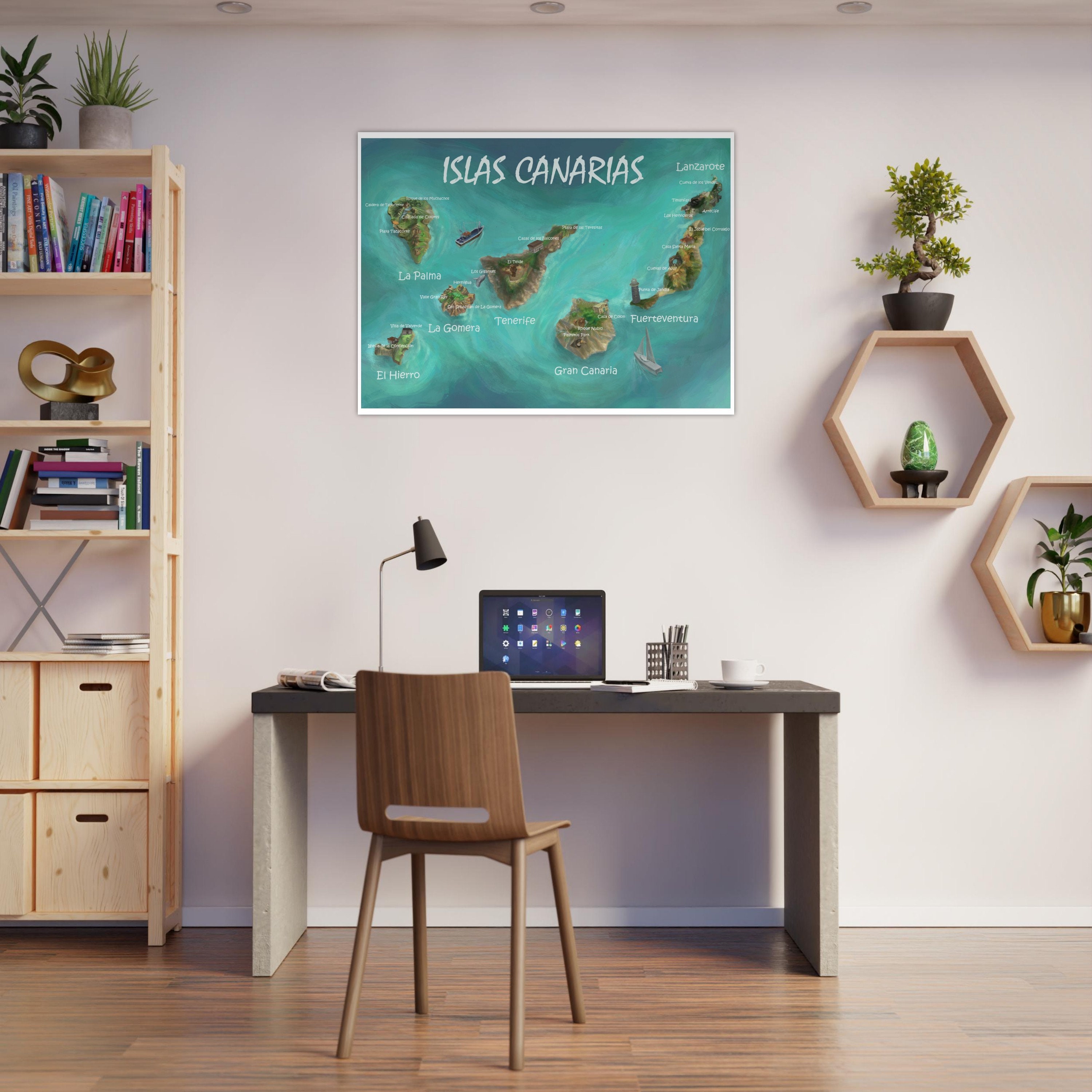 Islas Canarias Canary Islands Print Canary Islands Poster Canary ...