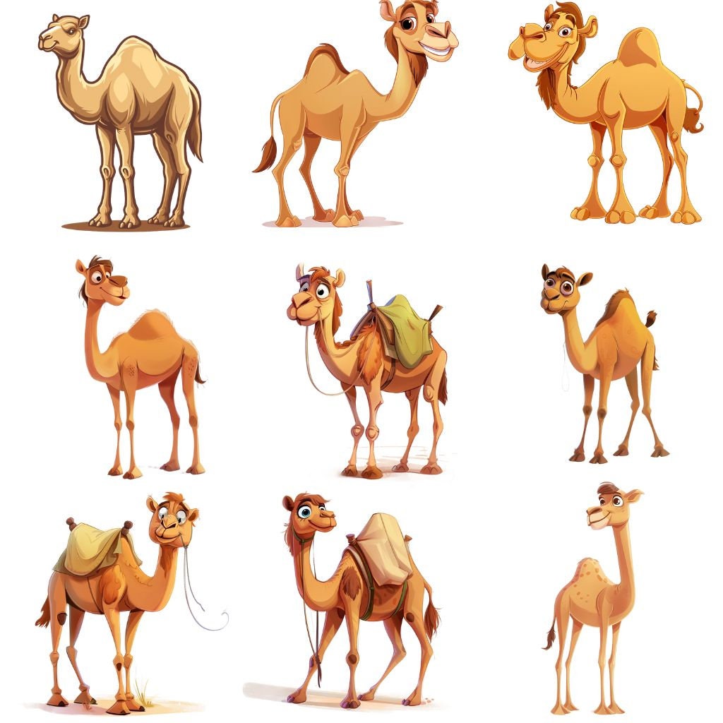 Camel Clipart Bundle | 30 Camel Clipart SVG PNG | Digital Download ...