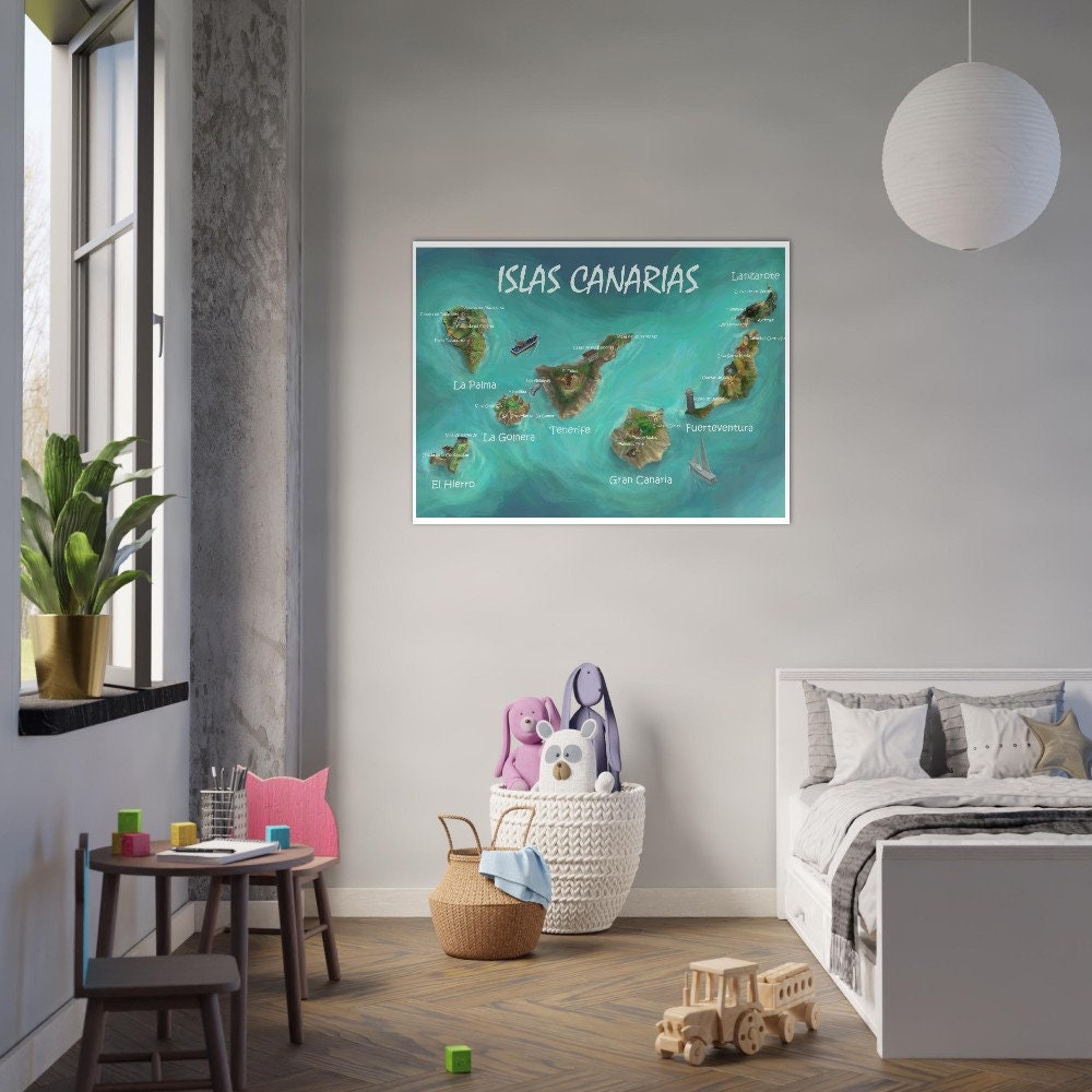 Islas Canarias | Canary Islands Print | Canary Islands Poster | Canary ...