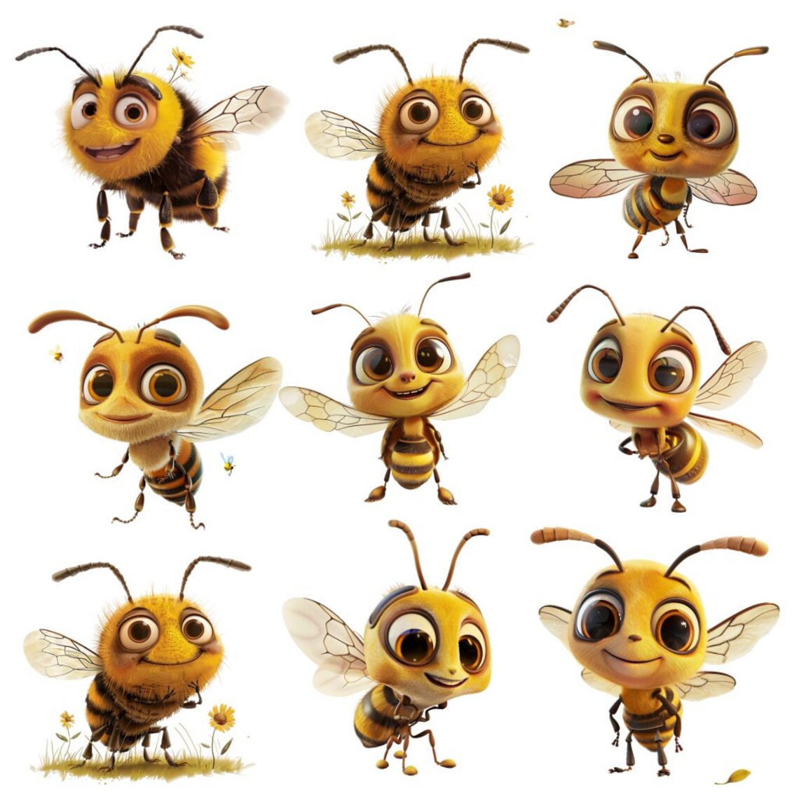 Bumblebee Clipart Bundle Bumblebee Clipart SVG PNG Digital Download ...