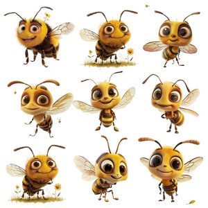 Bumblebee Clipart Bundle Bumblebee Clipart SVG PNG Digital Download ...