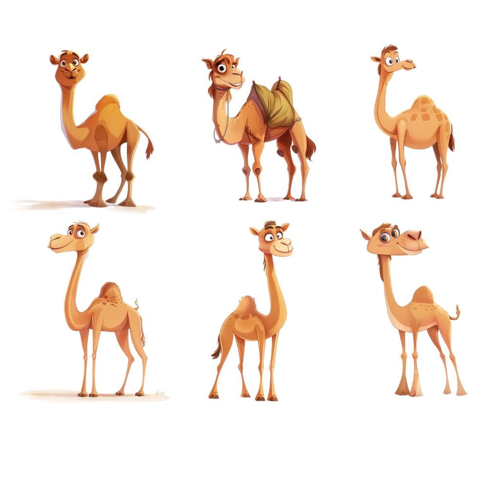 Camel Clipart Bundle | 30 Camel Clipart SVG PNG | Digital Download ...