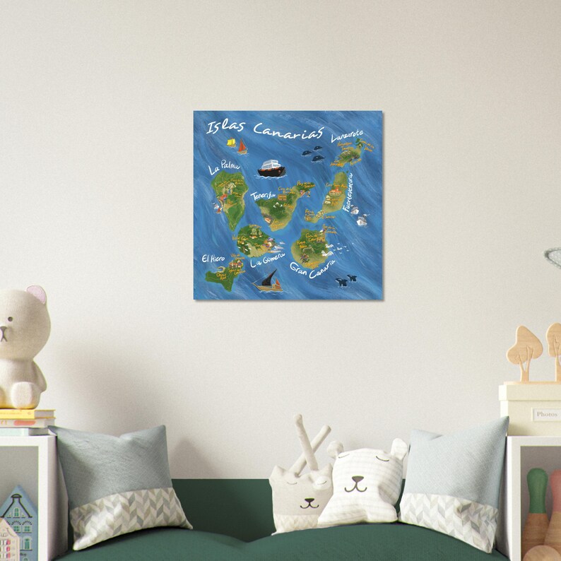 Canary Islands Wall Art | Travel Poster | Canary Islands Poster Print ...